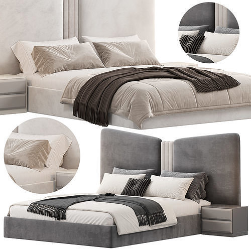 MILLEN Bed by Cazarina 3D model | CGTrader