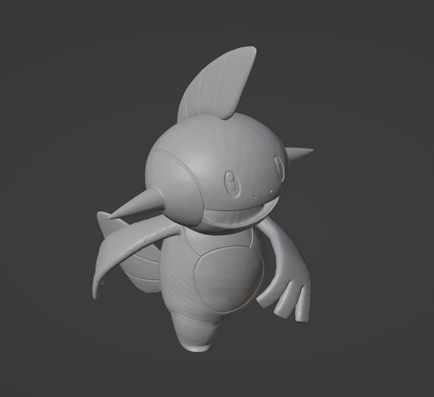 Mudkip Marshtomp Swampert and Mega Swampert 3D print model 3D model 3D ...