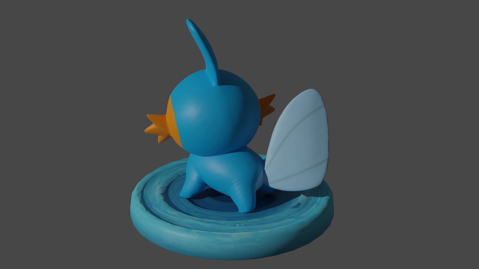 Mudkip Marshtomp Swampert and Mega Swampert 3D print model 3D model 3D ...