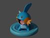 Mudkip Marshtomp Swampert and Mega Swampert 3D print model 3D model 3D ...