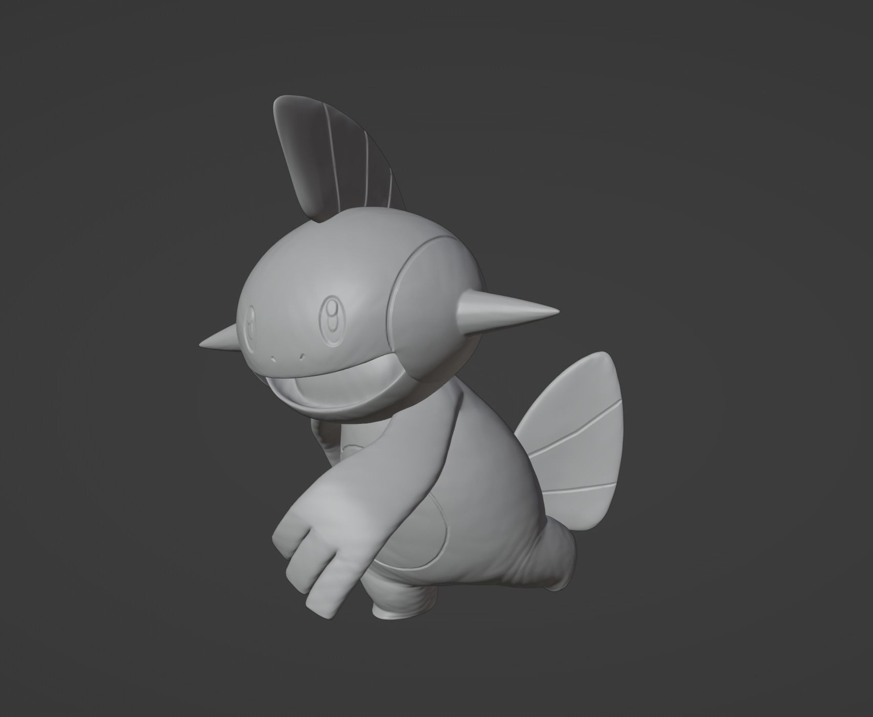 Mudkip Marshtomp Swampert and Mega Swampert 3D print model 3D model 3D ...
