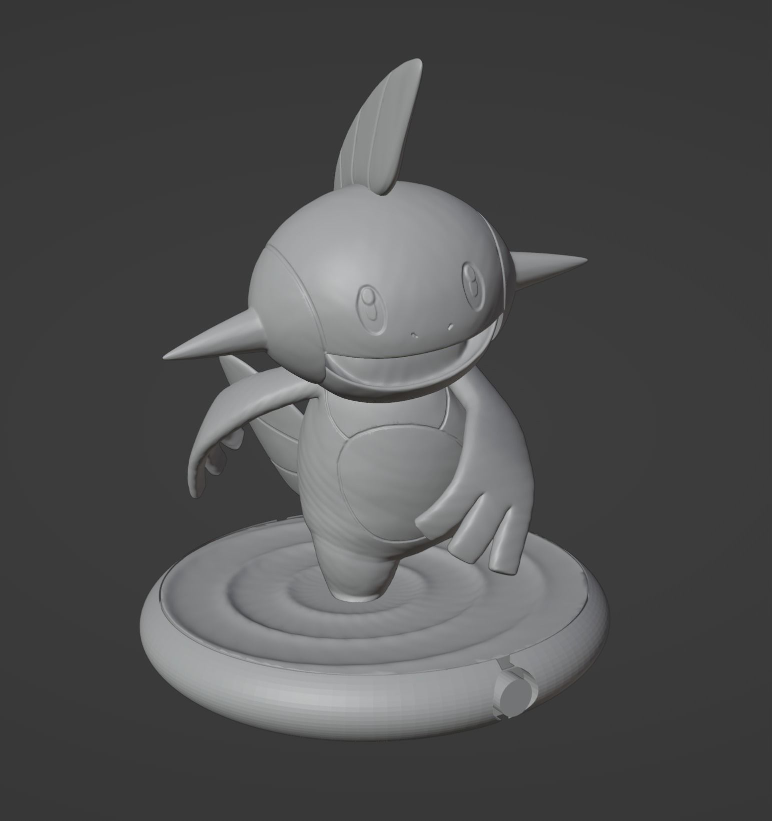 Mudkip Marshtomp Swampert and Mega Swampert 3D print model 3D model 3D ...