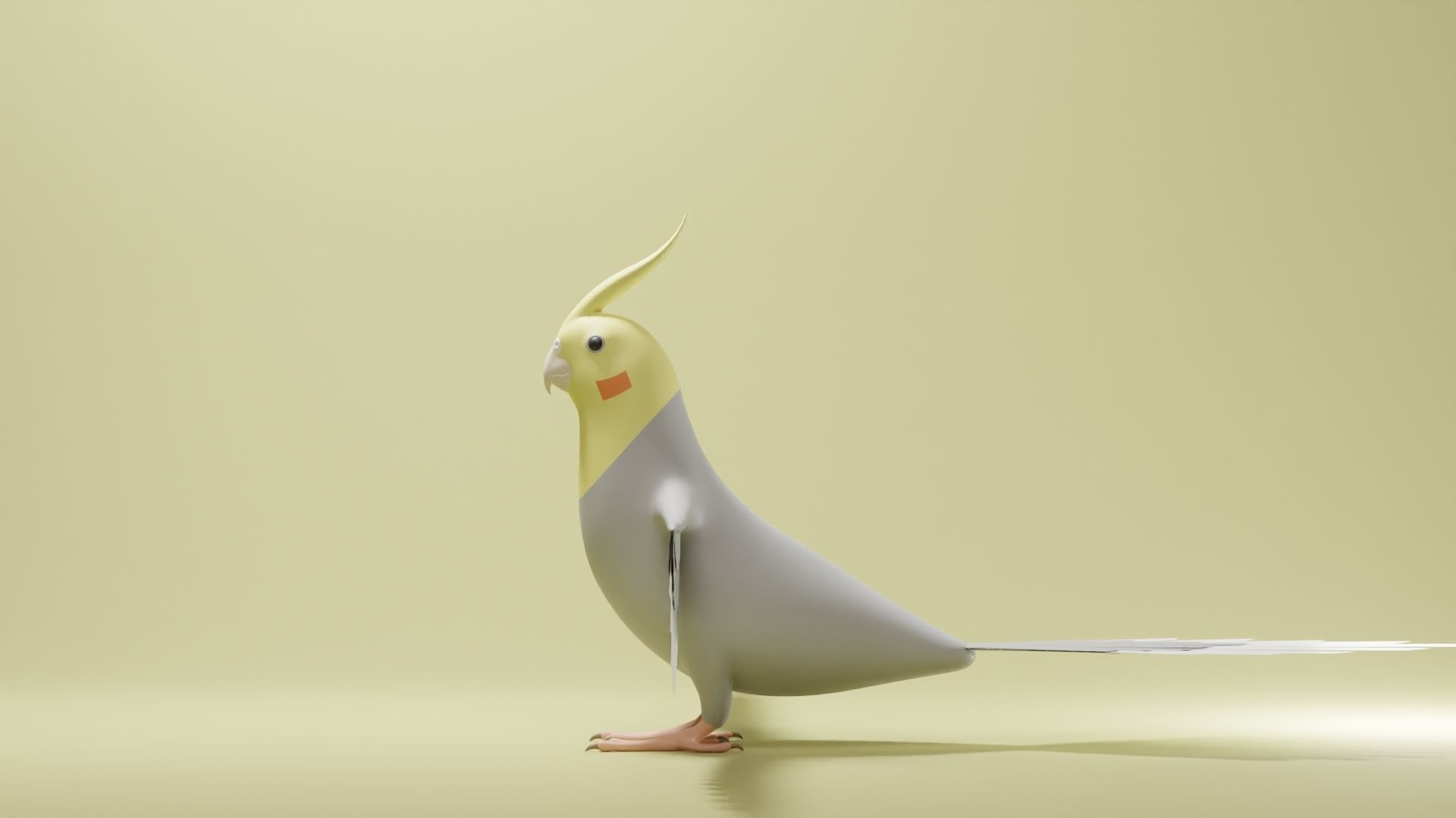 3D model Cockatiel Base Mesh VR / AR / low-poly | CGTrader