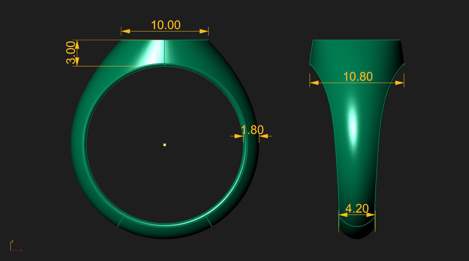 Round Signet Ring Pack 3D Model Collection | CGTrader