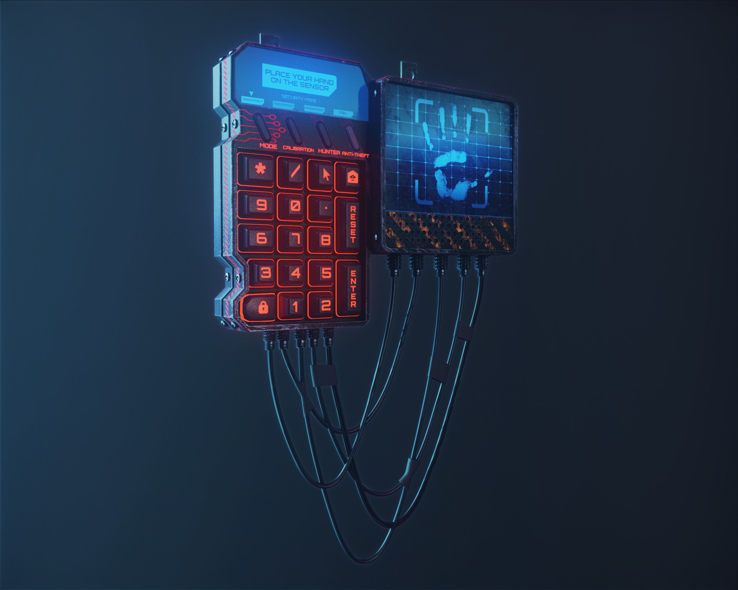 3D model Advanced Biometric Security System SA009 VR / AR / low-poly | CGTrader