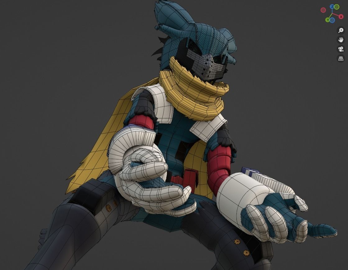 Vigilante Deku 3D Model 3D model rigged | CGTrader