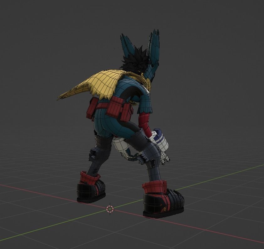 Vigilante Deku 3D Model 3D model rigged | CGTrader