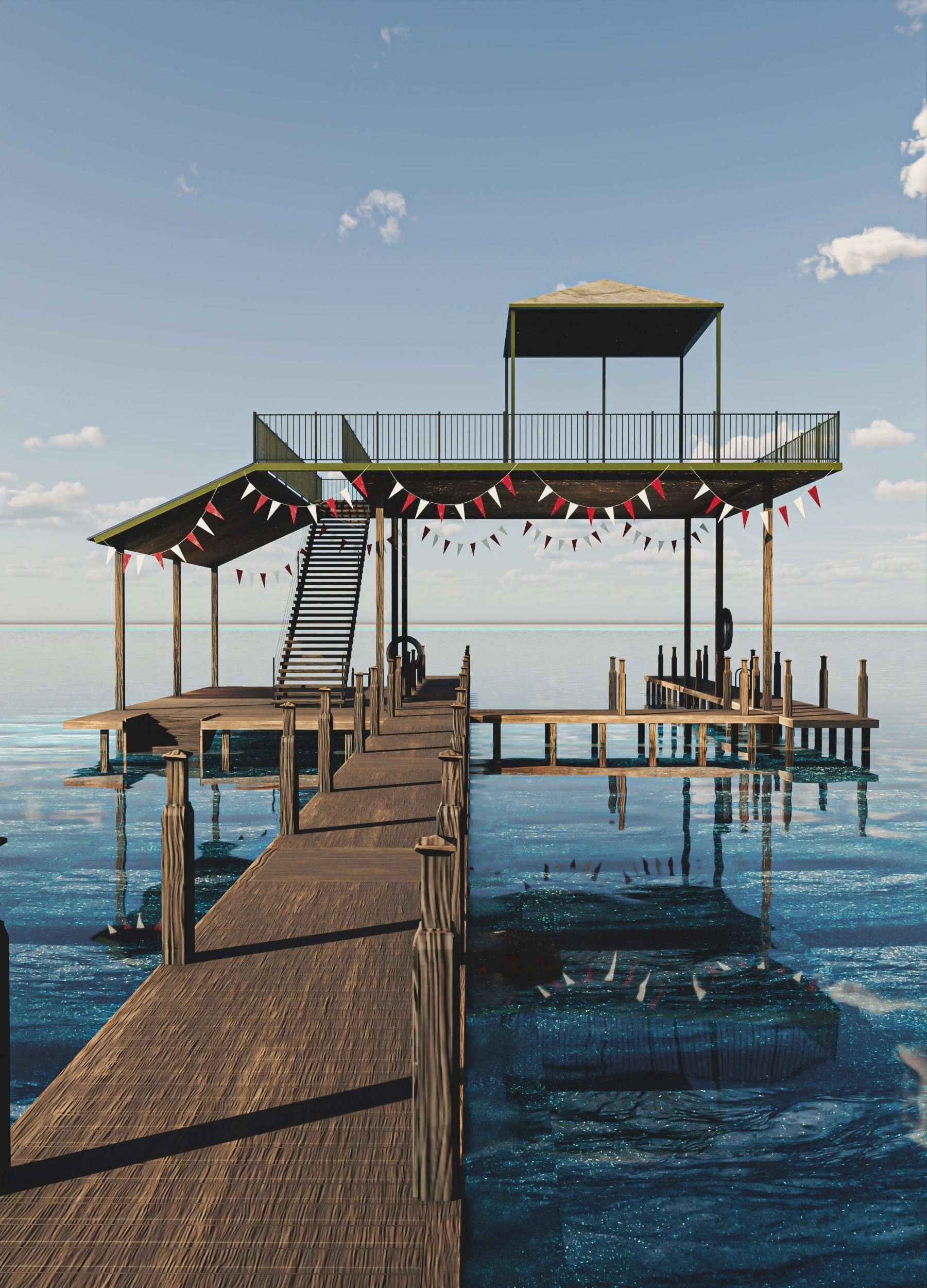 3D model Old Dock VR / AR / low-poly | CGTrader