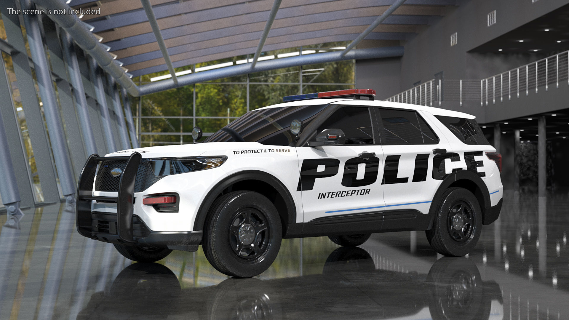 Police Interceptor SUV Exterior Only 3D model | CGTrader