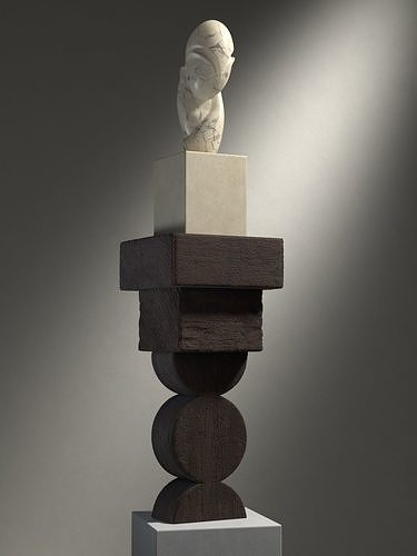 Mademoiselle Pogany II Sculpture 3D model | CGTrader