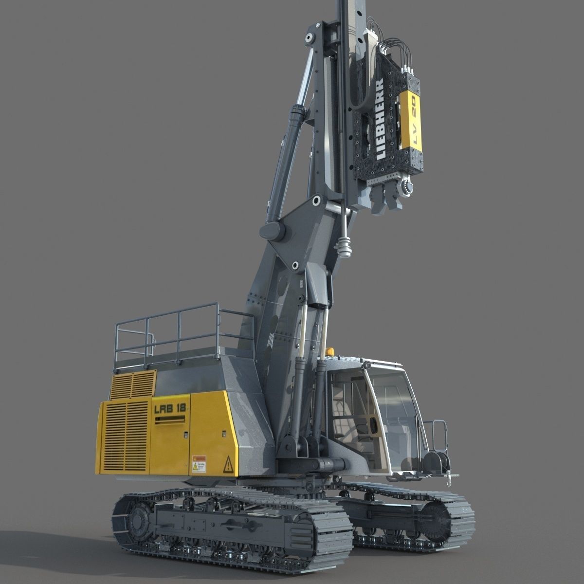 Liebherr LRB 18 Piling and Drilling Rig 3D model | CGTrader