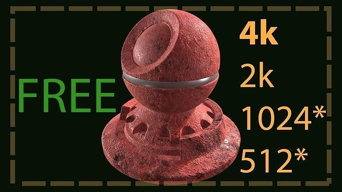 Texture of painted red metal free Texture | CGTrader