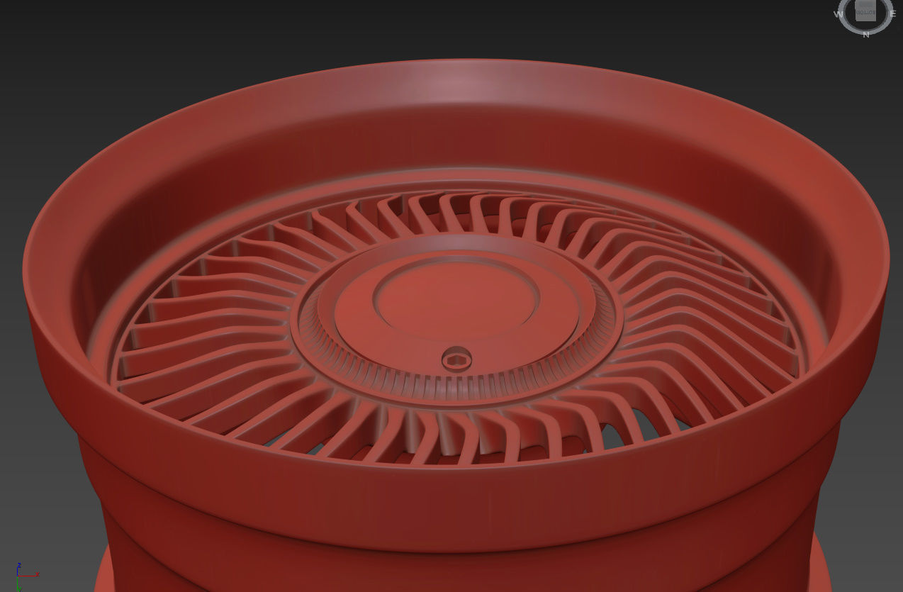 Work Carving 40 custom wheel 3D model | CGTrader