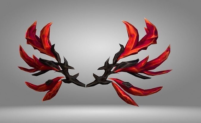 3D model Fire wings VR / AR / low-poly | CGTrader