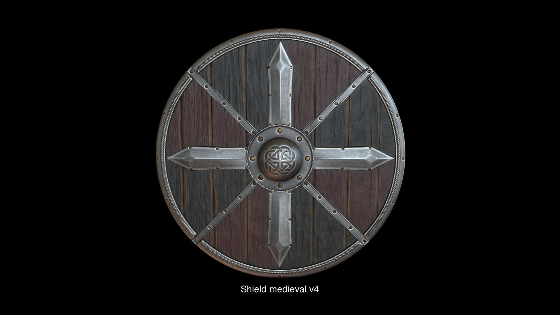 3D Model Collection Medieval shields VR / AR / low-poly | CGTrader