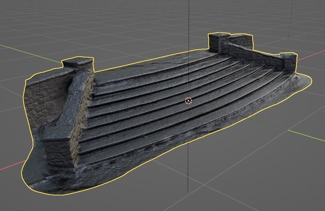 3D model Steps - low-poly Photo-Scan VR / AR / low-poly | CGTrader