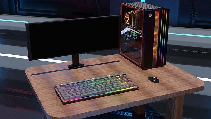This is a gaming computer 3D model | CGTrader