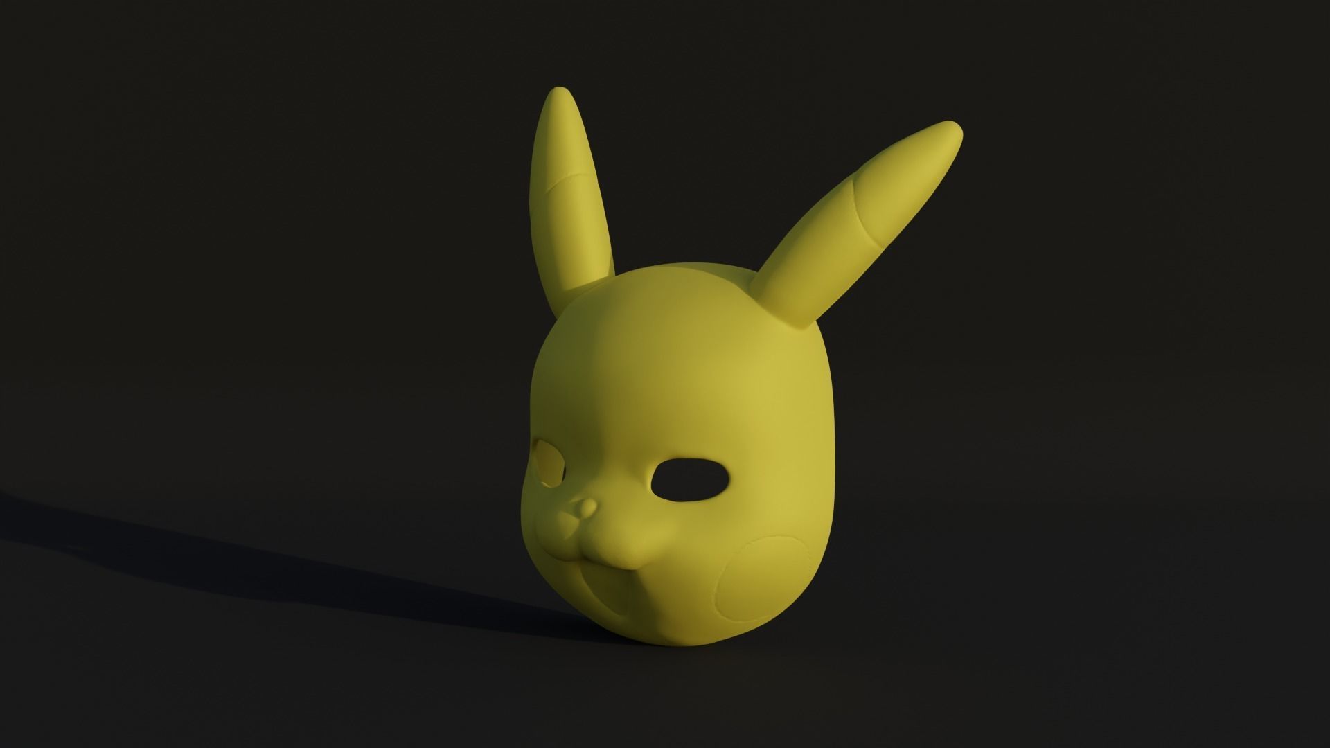 Pikachu Face Mask - Anime Cosplay 3D model 3D printable | CGTrader