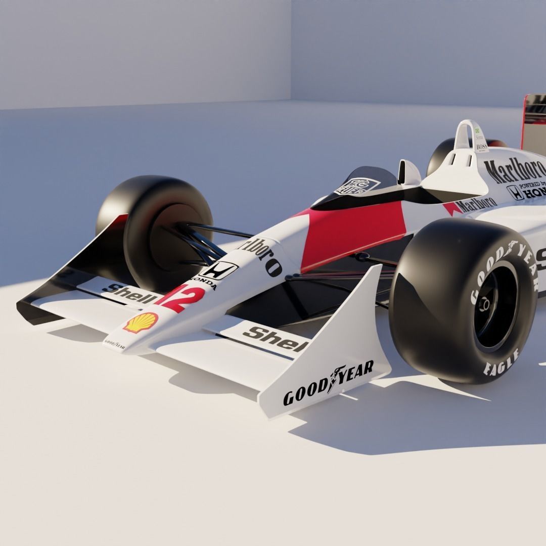 F1 Car Mclaren MP4 3D model | CGTrader