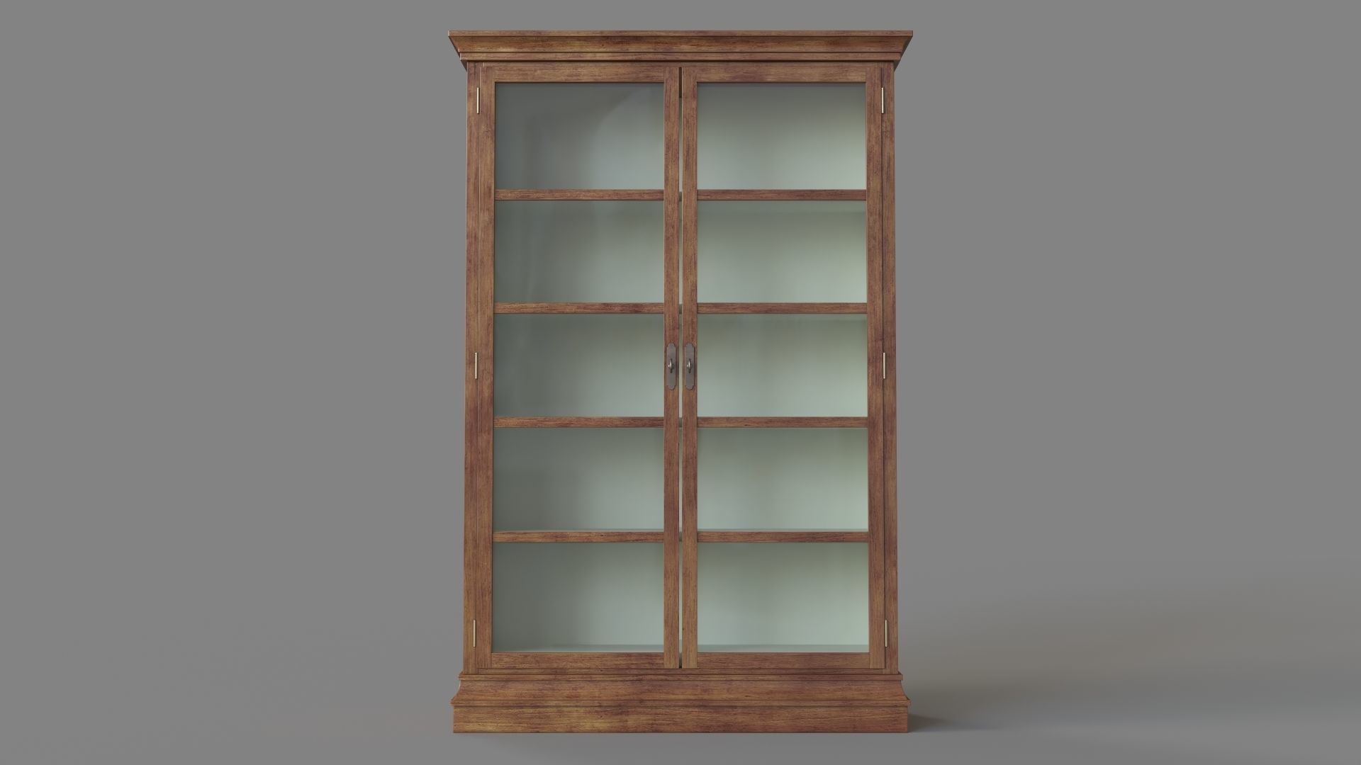 Seneca Display Cabinet Brown 3D model | CGTrader