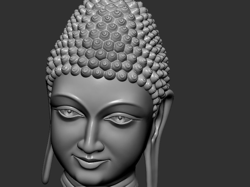 Buddha Head Loket 3D model 3D printable | CGTrader