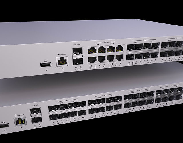 Network Firewall and Switch 3D model | CGTrader