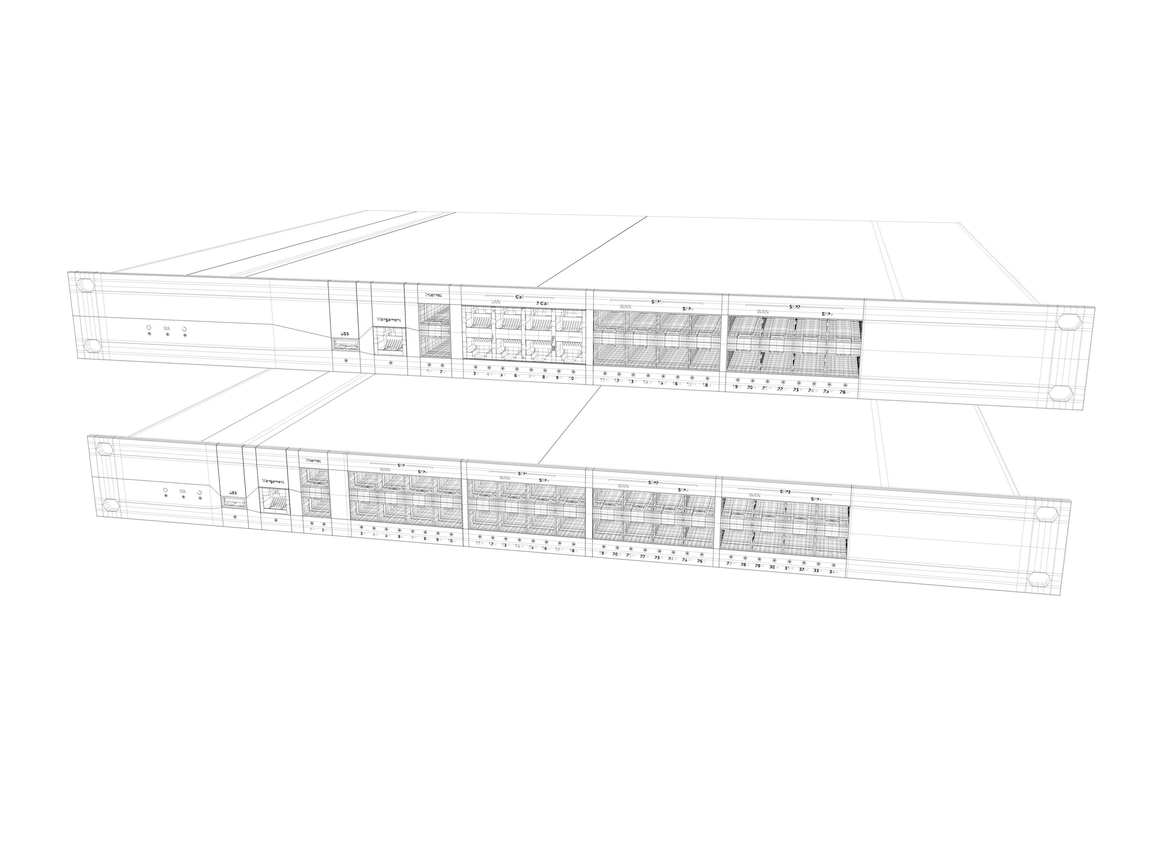Network Firewall and Switch 3D model | CGTrader