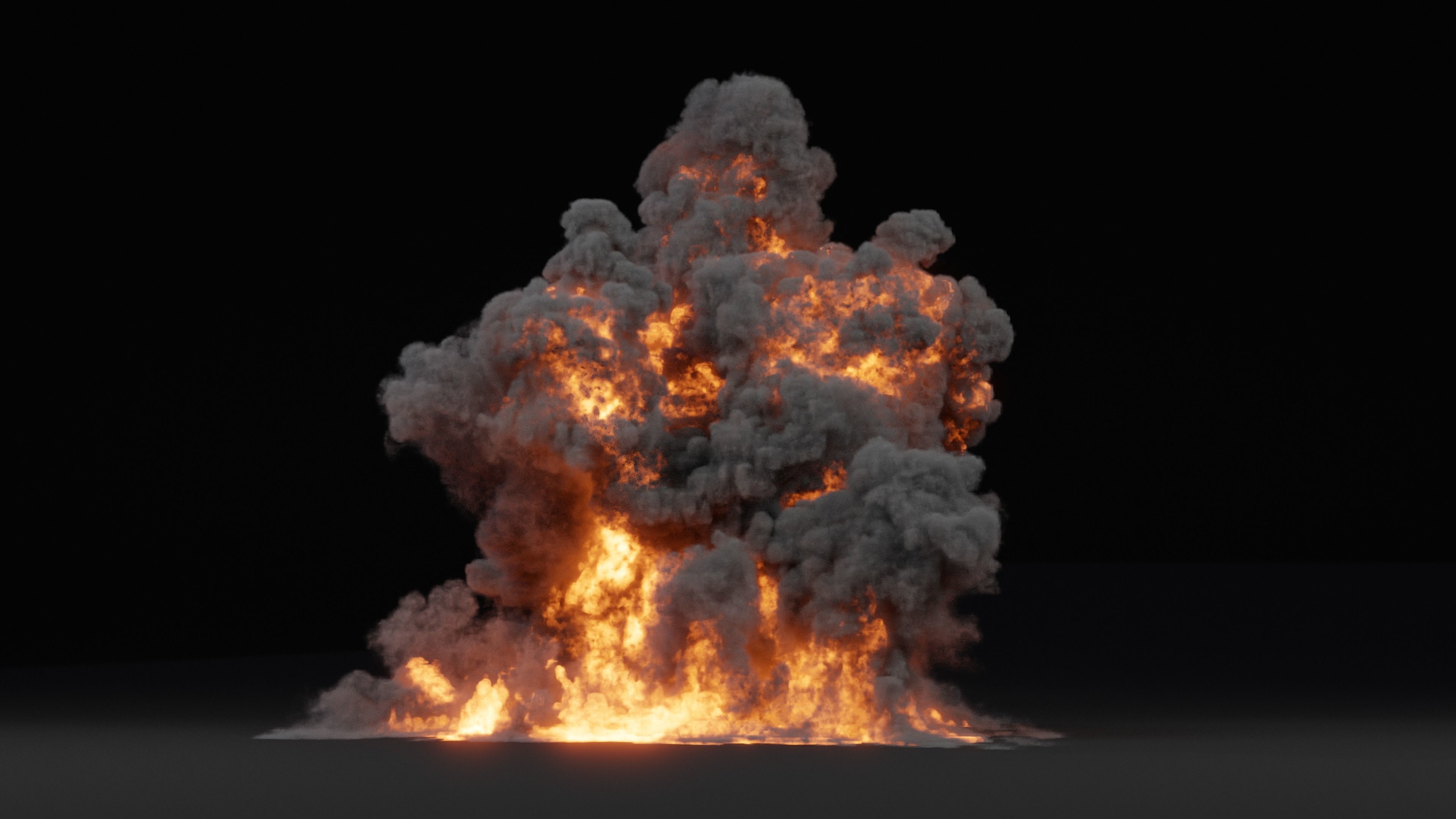 3D Oil Explosion Long Animation 3D model animated | CGTrader
