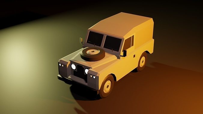 3D model Low-Poly Land Rover Defender 1954 VR / AR / low-poly | CGTrader