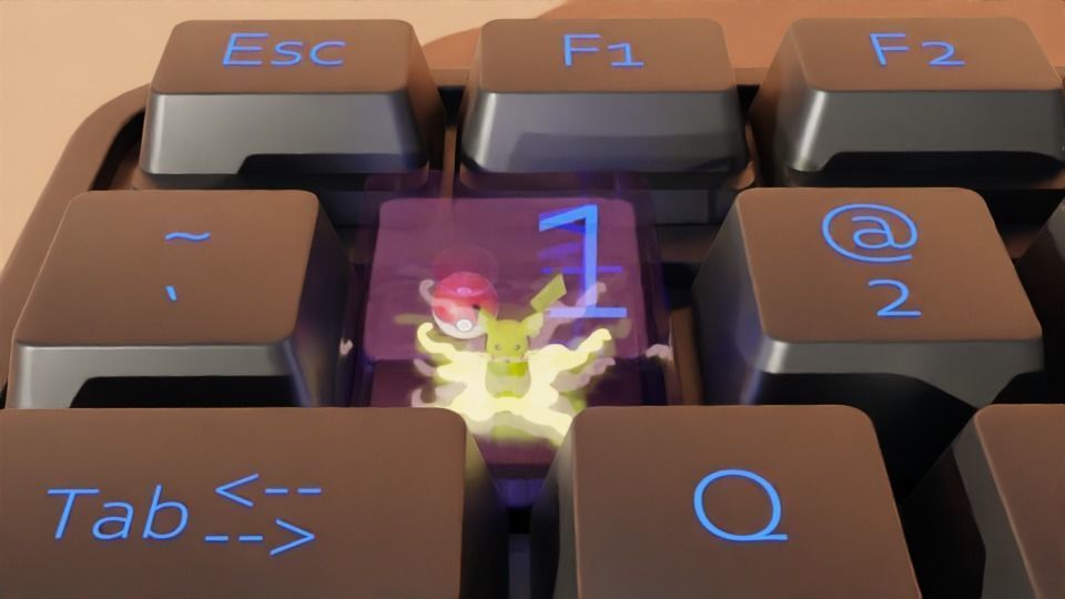 Pokemon Keycap 3D model animated | CGTrader