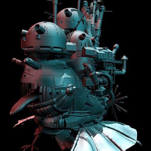 howls moving castle 3d model 3D model | CGTrader