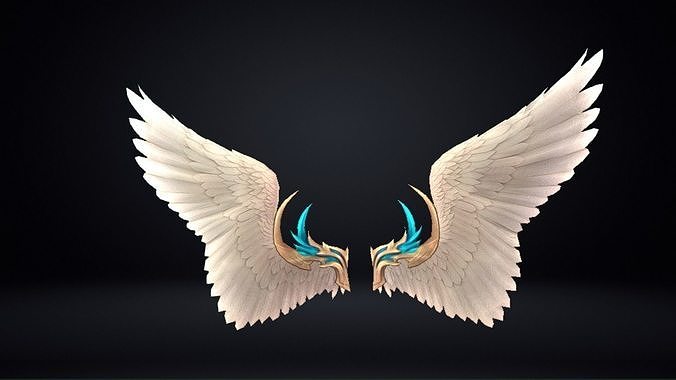 3D model Angel Wing VR / AR / low-poly | CGTrader