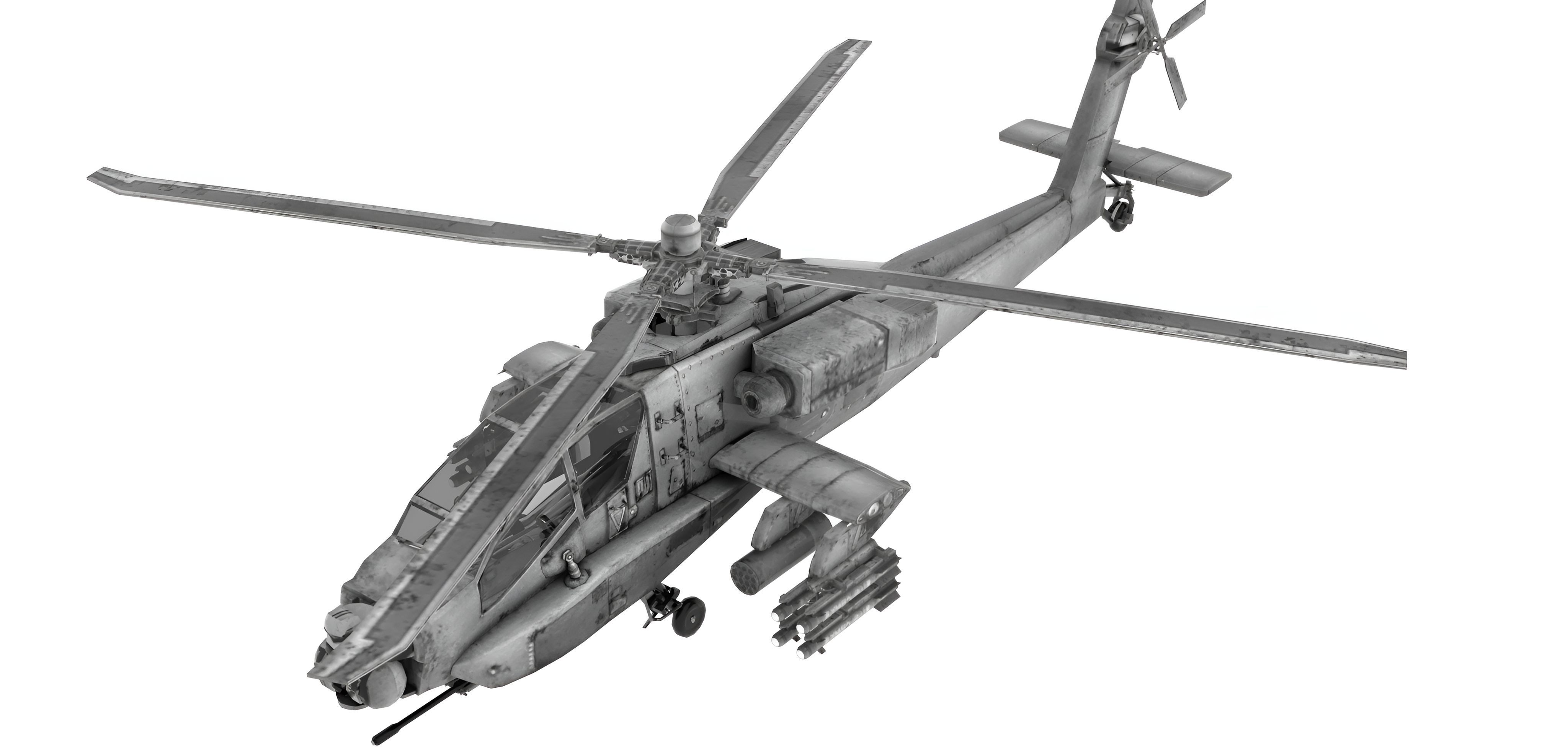 Apache AH-64D free 3D model | CGTrader