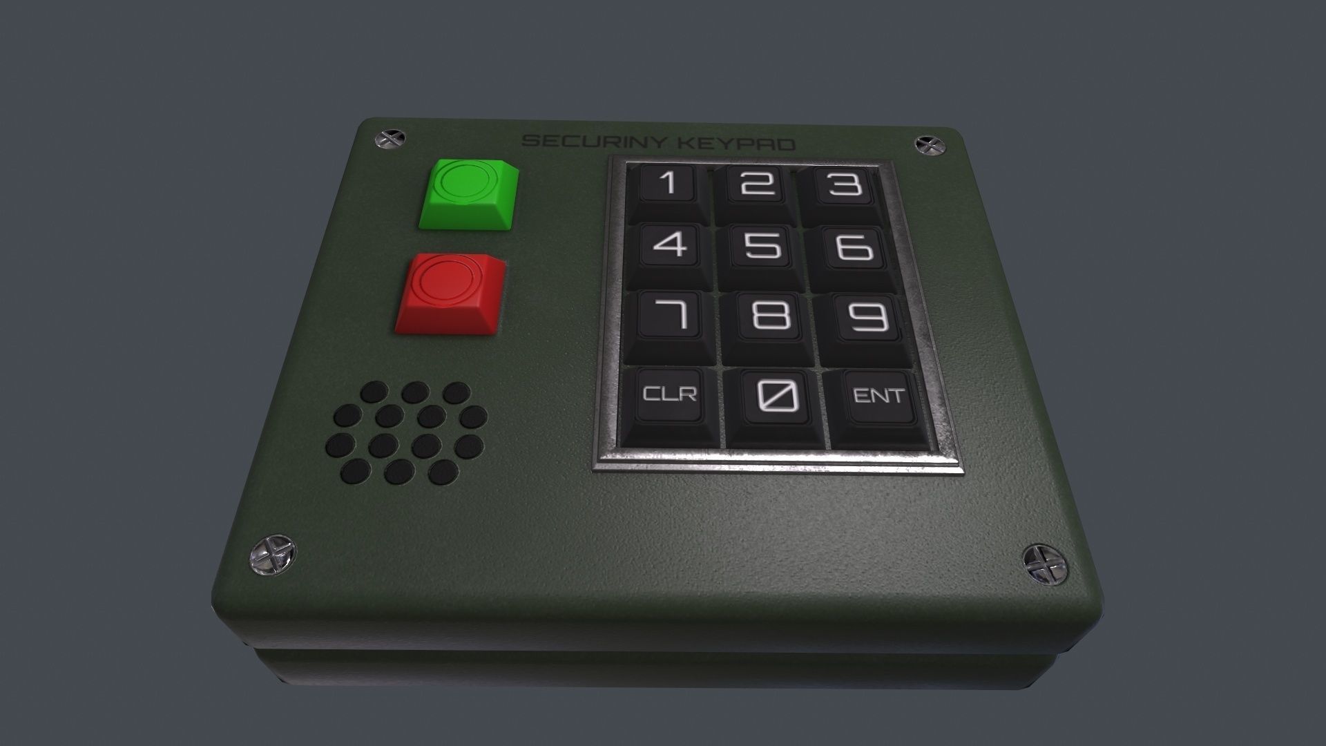 3D model Keypad Lock 3D Model VR / AR / low-poly | CGTrader