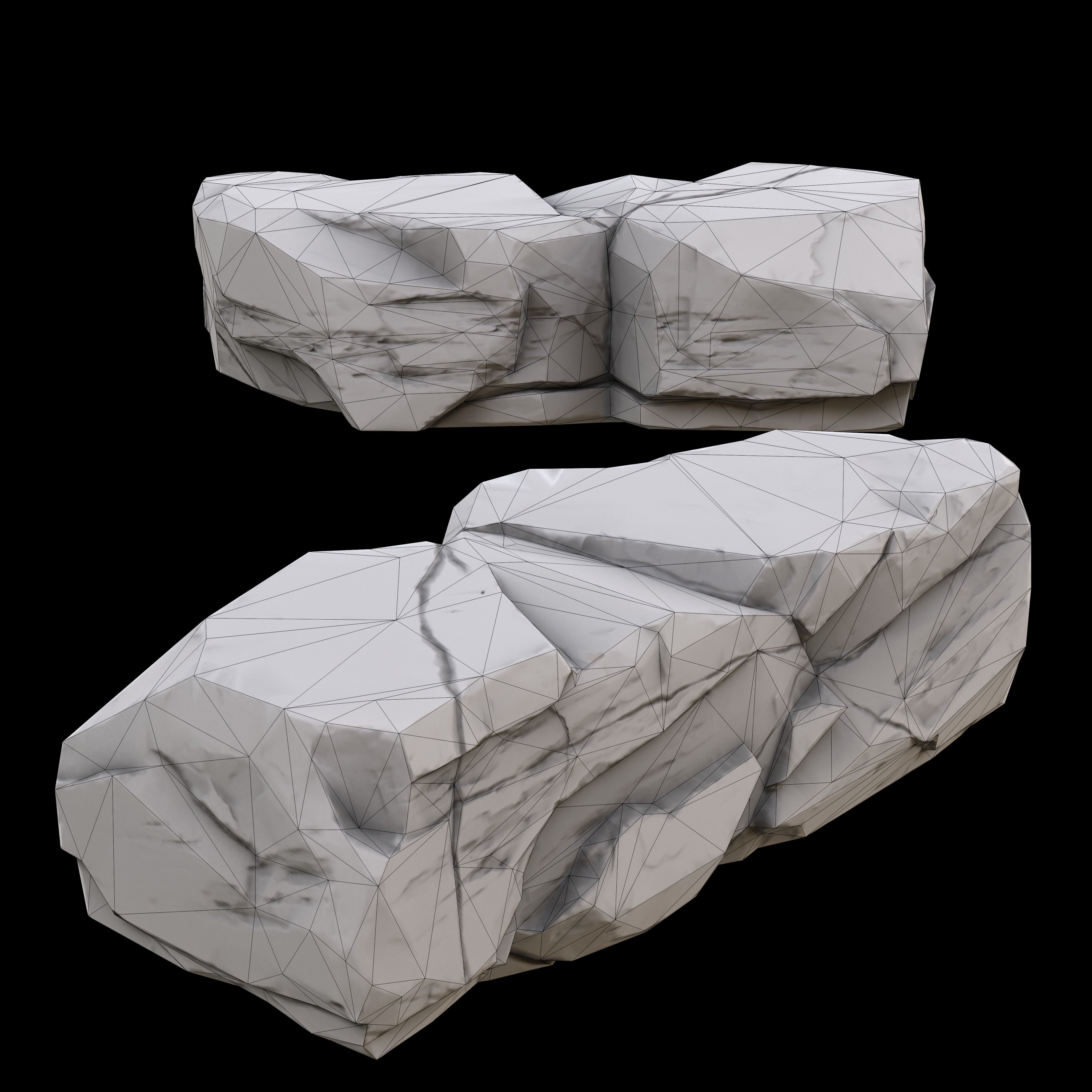 3D model Stlized Rock Model VR / AR / low-poly | CGTrader