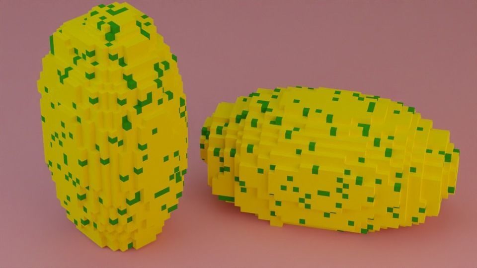 3D model Fruit Asset Pack - low poly fruit model - Voxel Art VR / AR ...