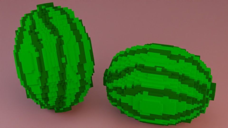 3D model Fruit Asset Pack - low poly fruit model - Voxel Art VR / AR ...