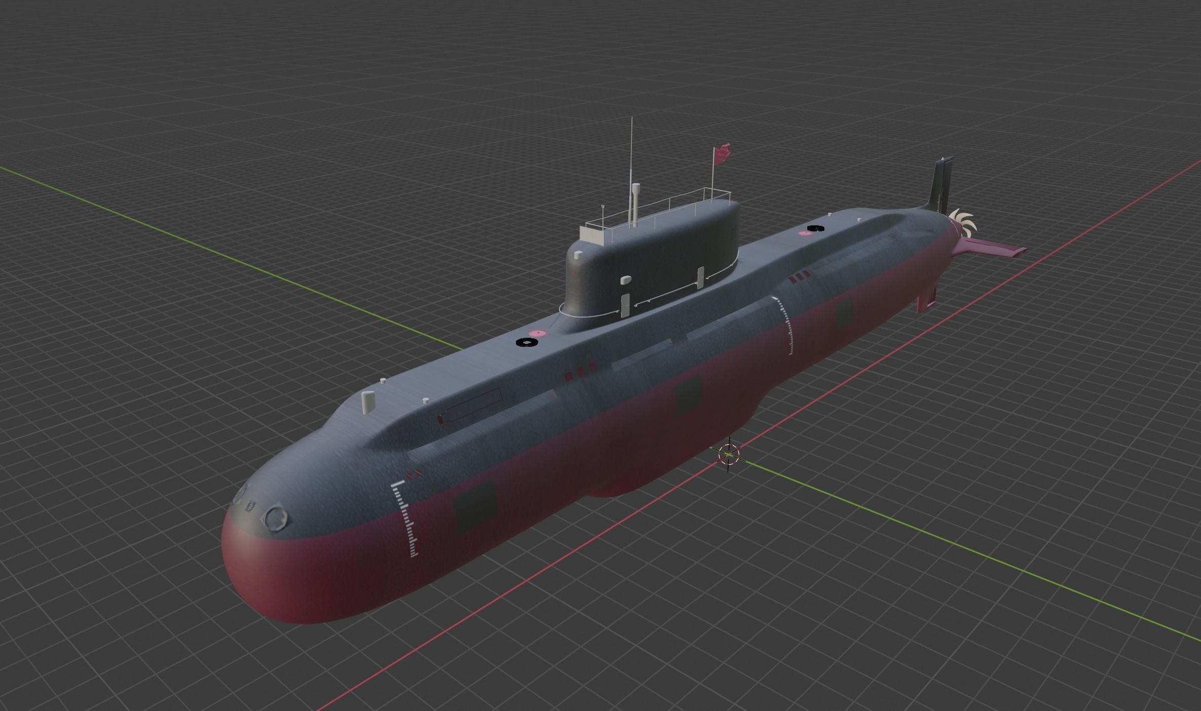 Type-032 submarine 3D model | CGTrader