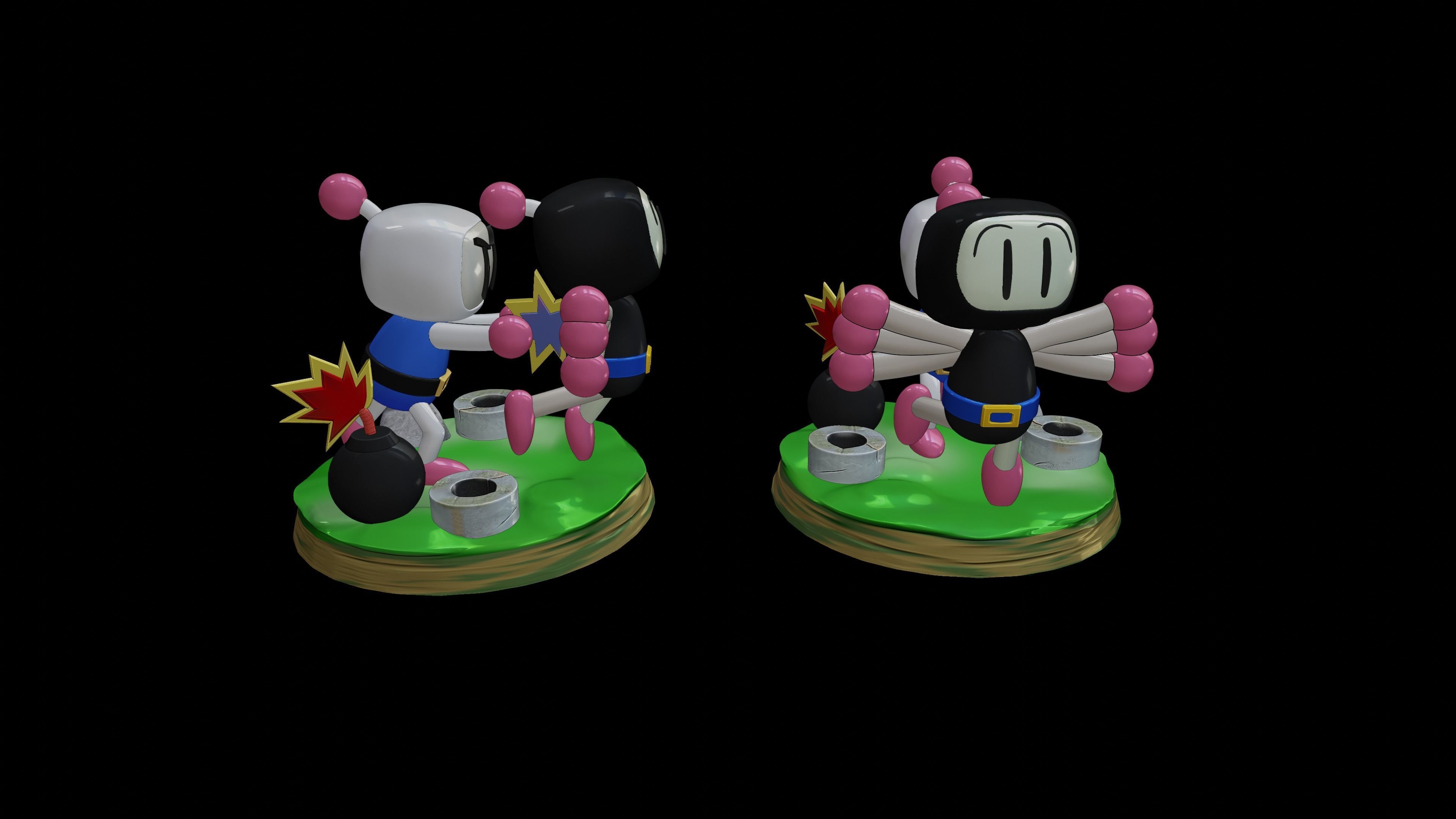 Bomberman Diorama 3D model 3D printable | CGTrader