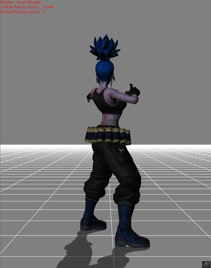 3D model Karina - Leona KOF Skin 06 VR / AR / low-poly | CGTrader