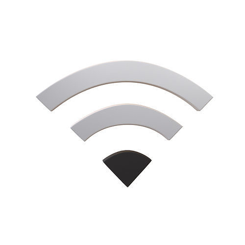 3D model Wifi Symbol v1 008 VR / AR / low-poly | CGTrader