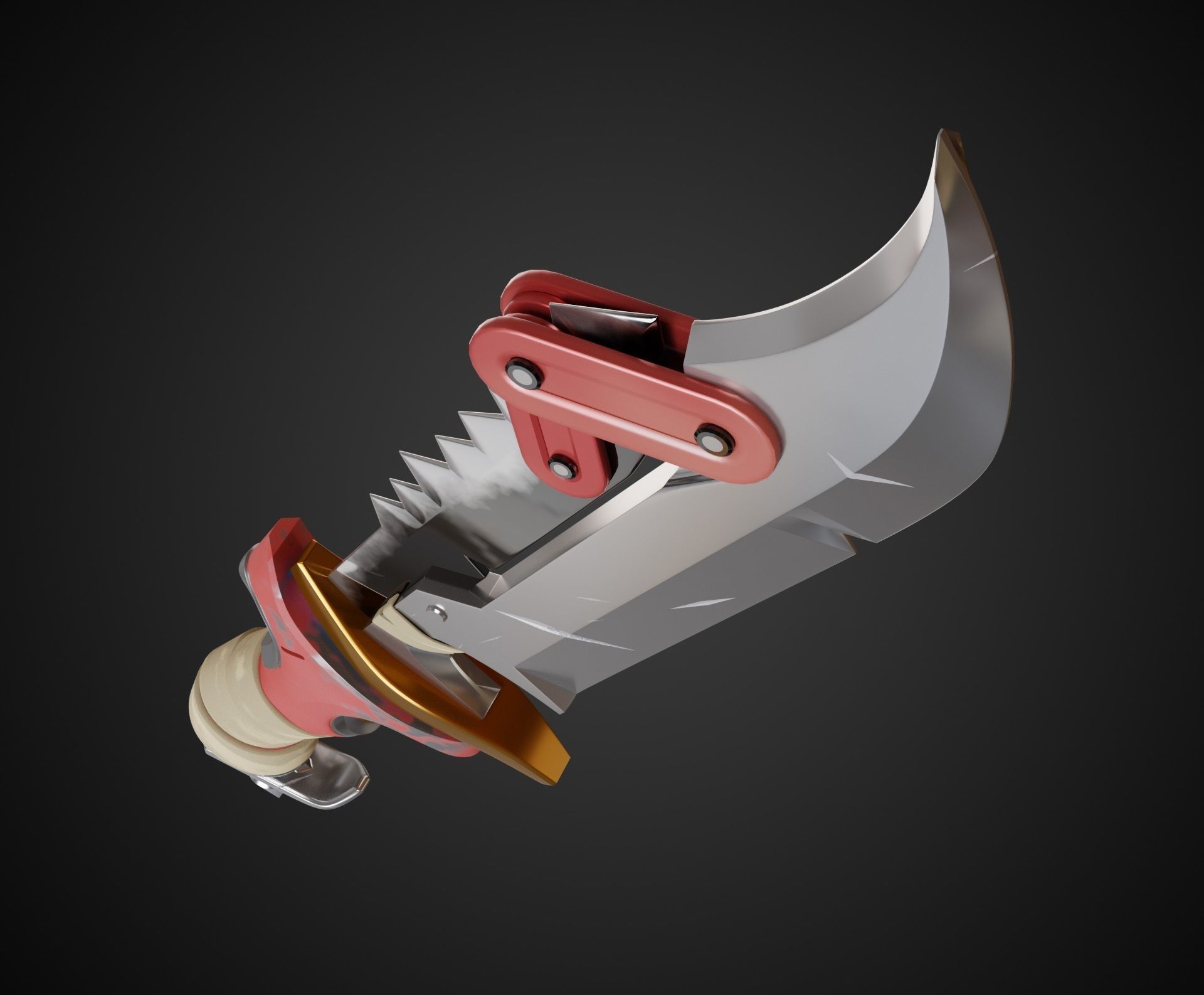 Junker Queen Knife from Overwatch 2 3D model 3D printable | CGTrader