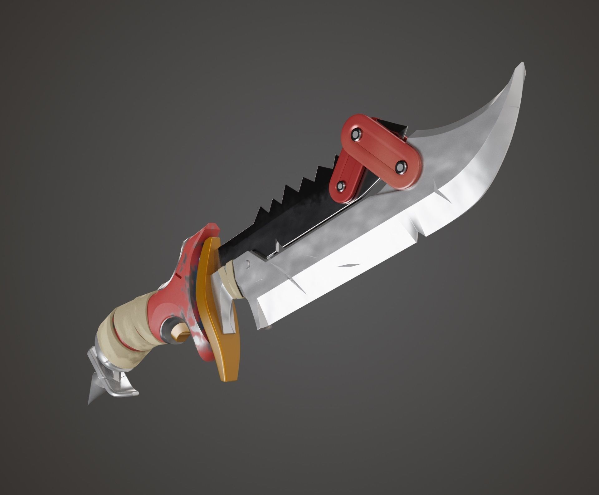 Junker Queen Knife from Overwatch 2 3D model 3D printable | CGTrader