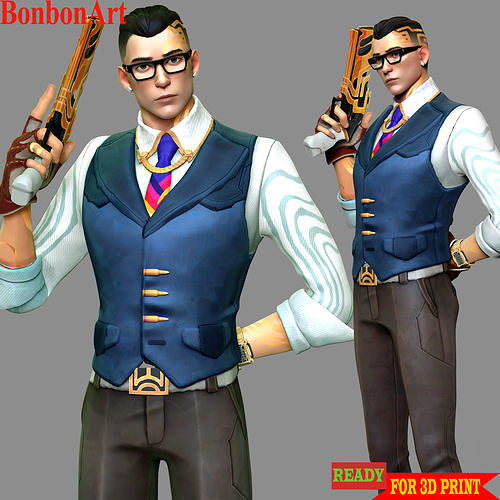 Chamber - Valorant 3D model 3D printable | CGTrader