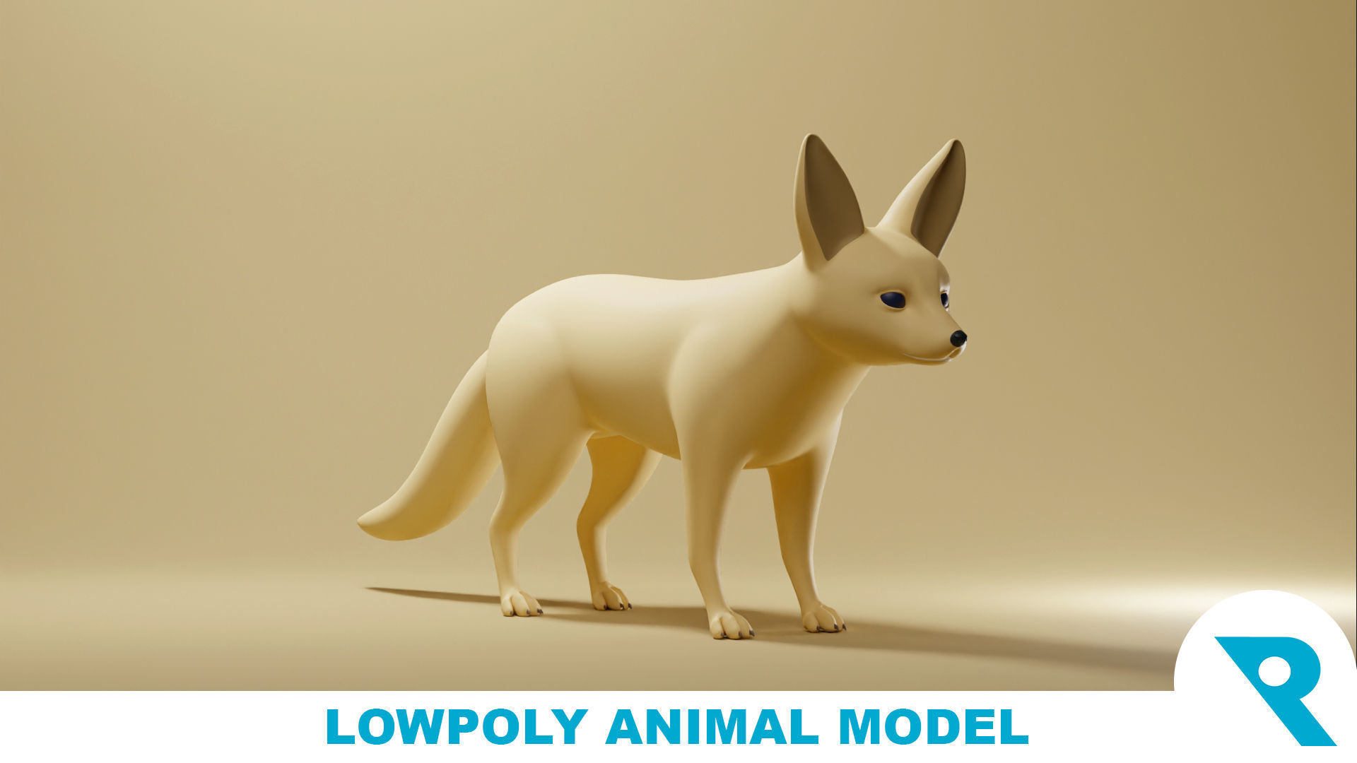 3D model Fennec Fox Base Mesh VR / AR / low-poly | CGTrader