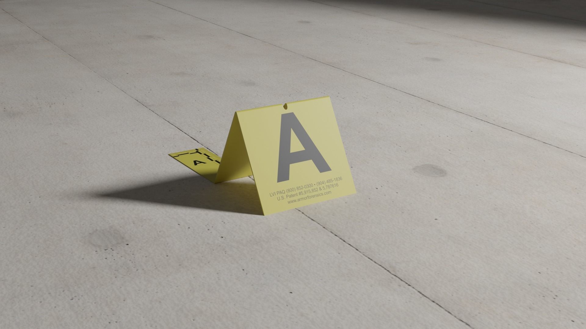 3D model Crime Scene - Evidence marker VR / AR / low-poly | CGTrader