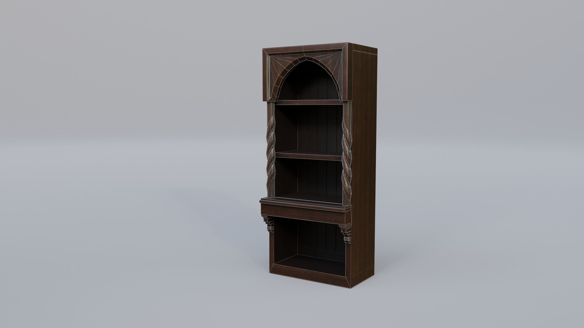 3D model Bookcase VR / AR / low-poly | CGTrader