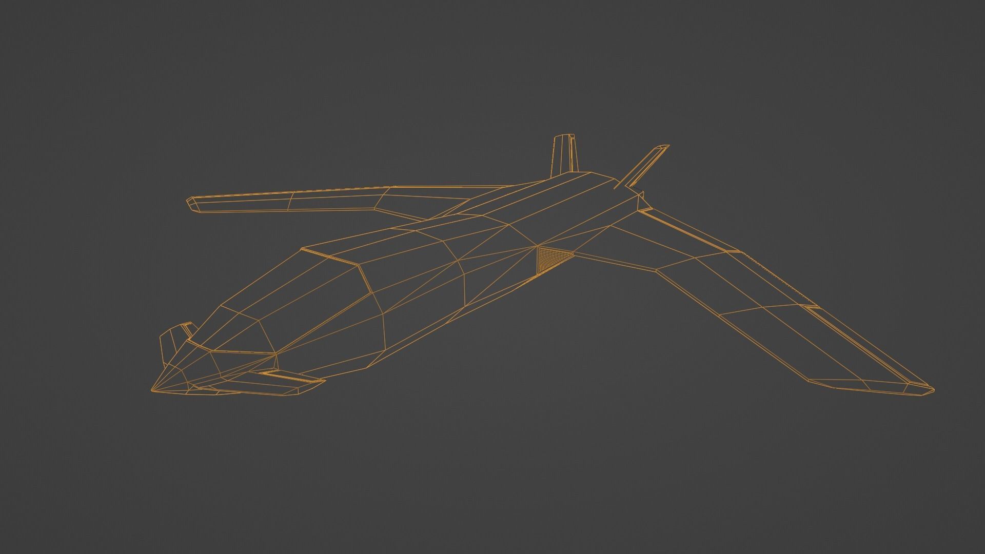 3D model Low Poly Scout Jet VR / AR / low-poly | CGTrader