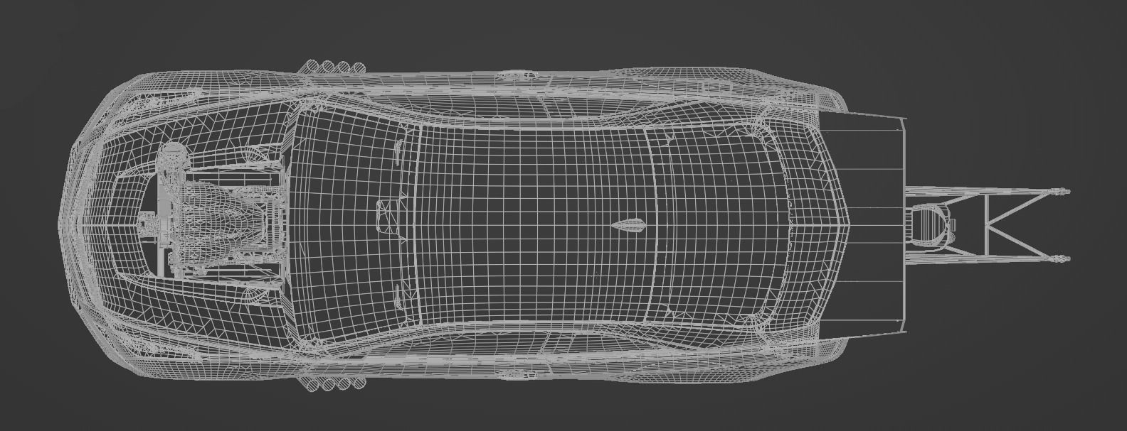 3D model Cadillac ATS-V Drag Racing Car VR / AR / low-poly | CGTrader