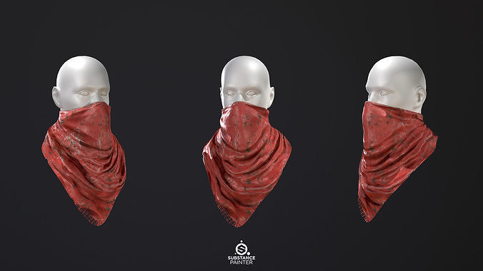 Face Scarf PBR free VR / AR / low-poly 3D model | CGTrader